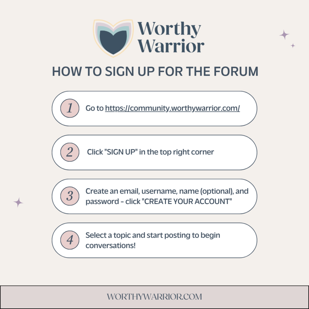 Connect on the Worthy Warrior Forum - Pelvic Rehabilitation Medicine